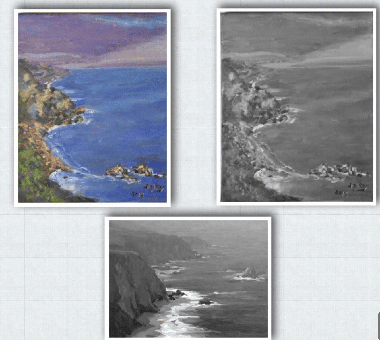 How to paint water so that it does not look like a wall
