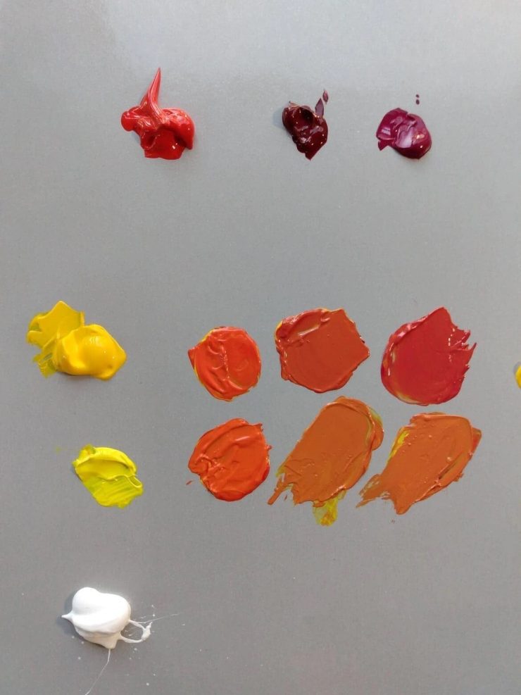 Painting for Beginners: How To Mix A Beautiful Orange
